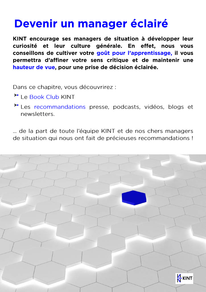 Privé : GUIDE MANAGER – KINT Partners